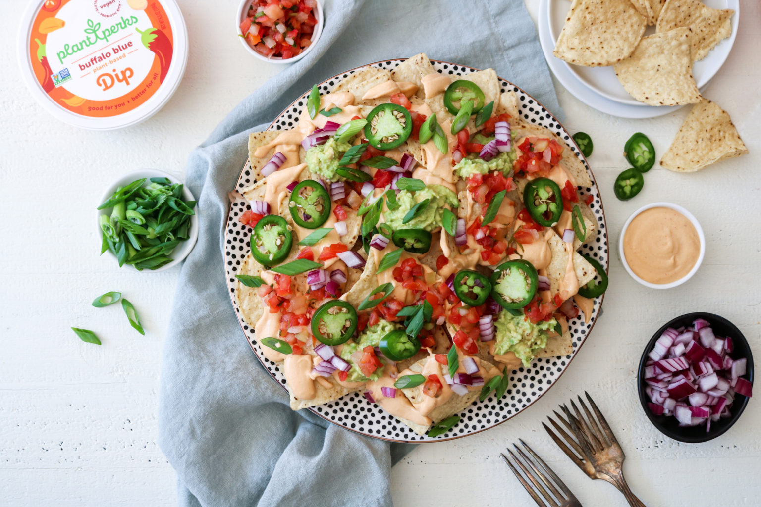 Buffalo Blue Vegan Nachos Recipe ️🌱| Plant Perks